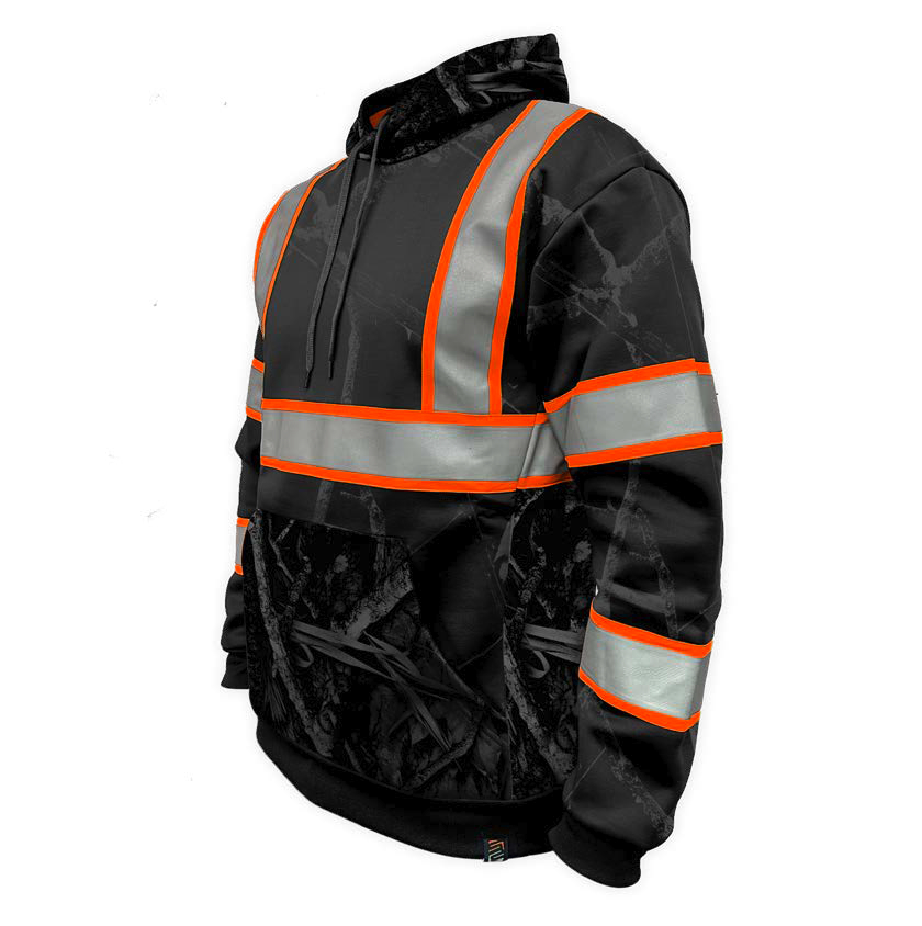 AIH Alaska Industrial Hardware | SS360 Nightfall Camo Safety Hoodie - XL