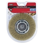 AIH | 6" COARSE WIRE WHEEL 1/2" AND 5/8" ARBOR