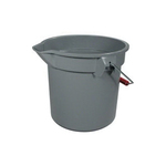 AIH | Rubbermaid® Brute® FG261400GRAY Storage Bucket, 14 qt, 12 in Dia ...